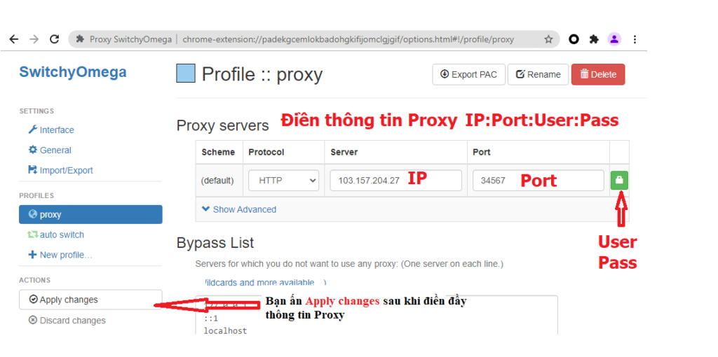 Hướng dẫn sử dụng Fake IP Proxy trên trình duyệt Chrome – Iproxy